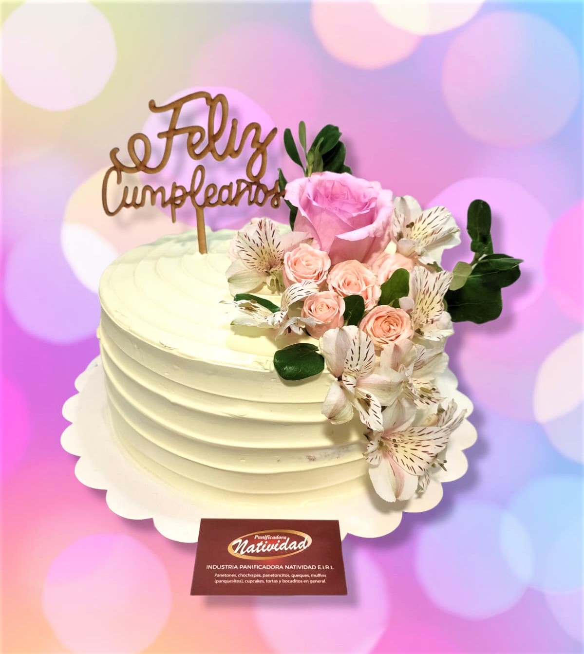 Tortas con flores - Tortas y Panificadora Natividad Arequipa